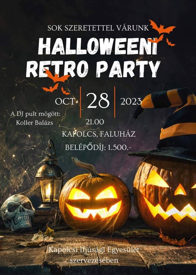 Halloween Kapolcs 2023 - Retro Party - GOTRAVEL